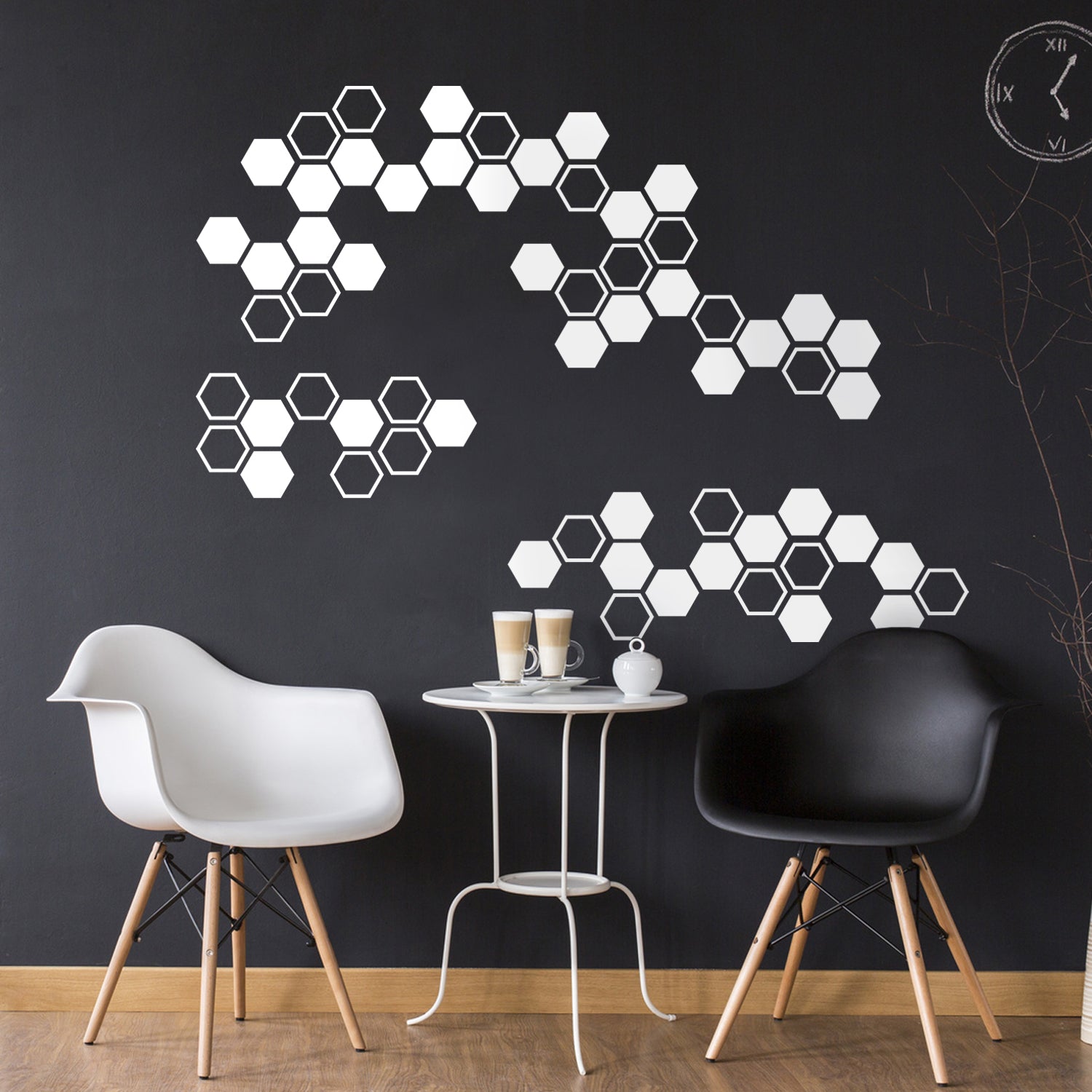 hexagon design pattern for wall