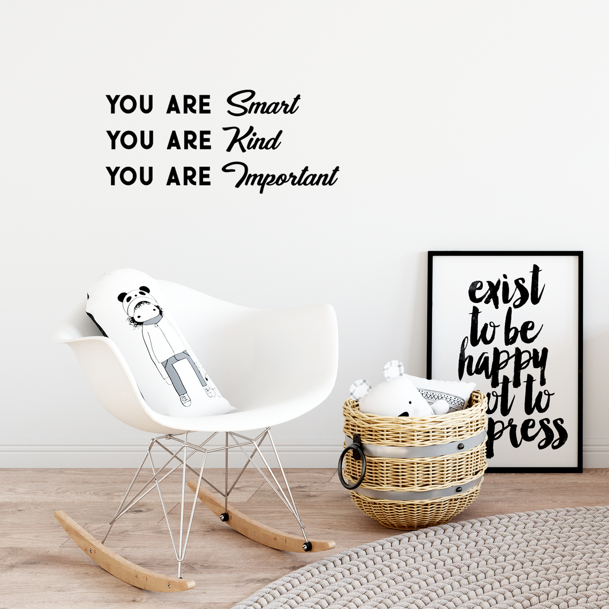 Vinyl Wall Art Decal - You are Smart You are Kind You are Important ...